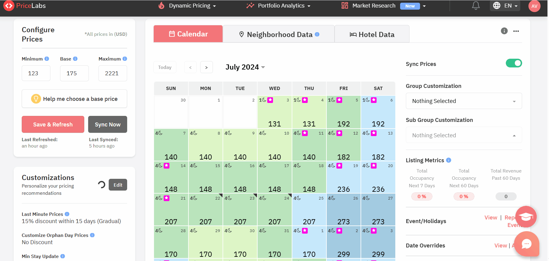 Creating and Using Min Stay Profiles
