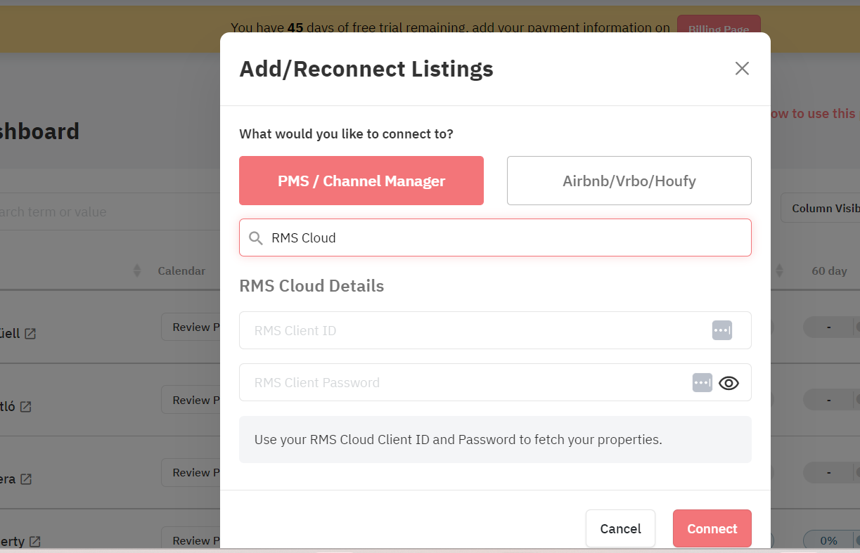 How to connect PriceLabs to RMS Cloud