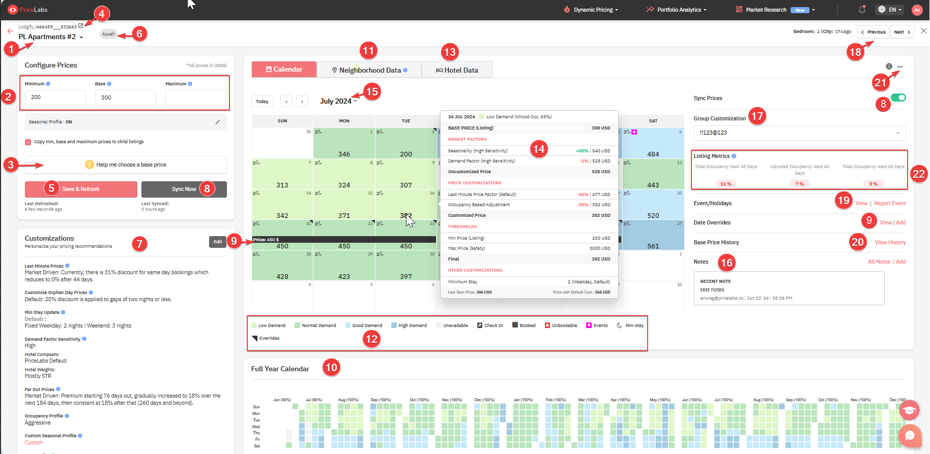 Understanding the Dynamic Pricing Calendar